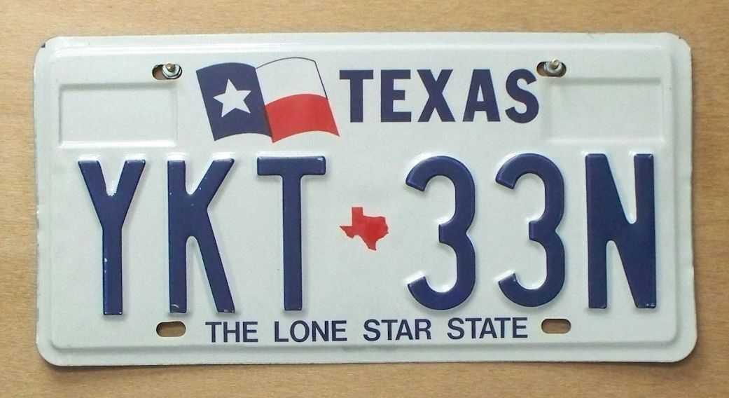 Texas License Plates For Sale